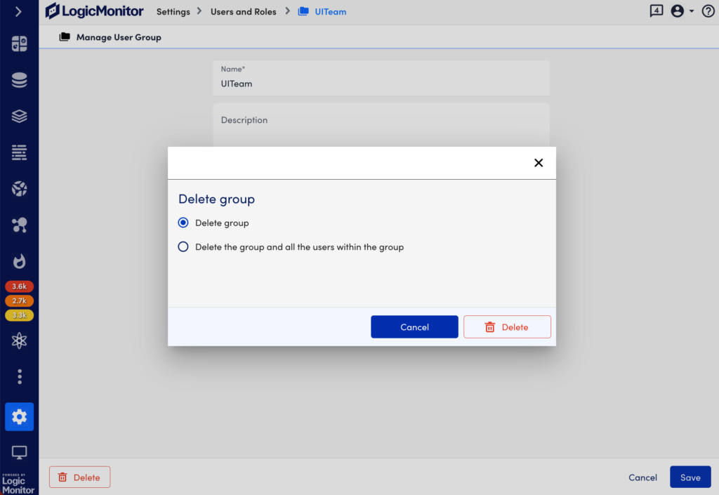 Adding a User Group | LogicMonitor