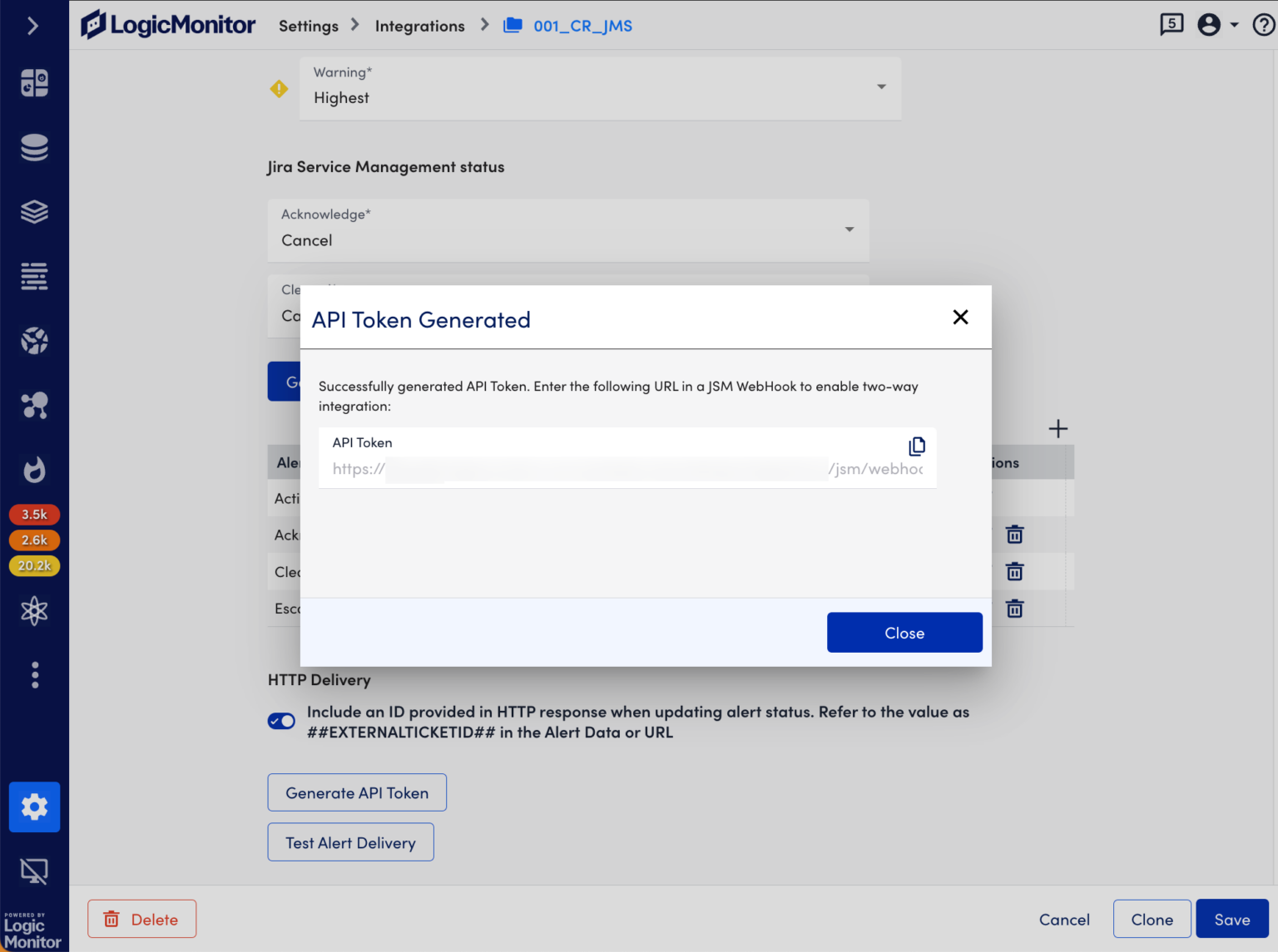 Jira Service Management Integration Setup | LogicMonitor