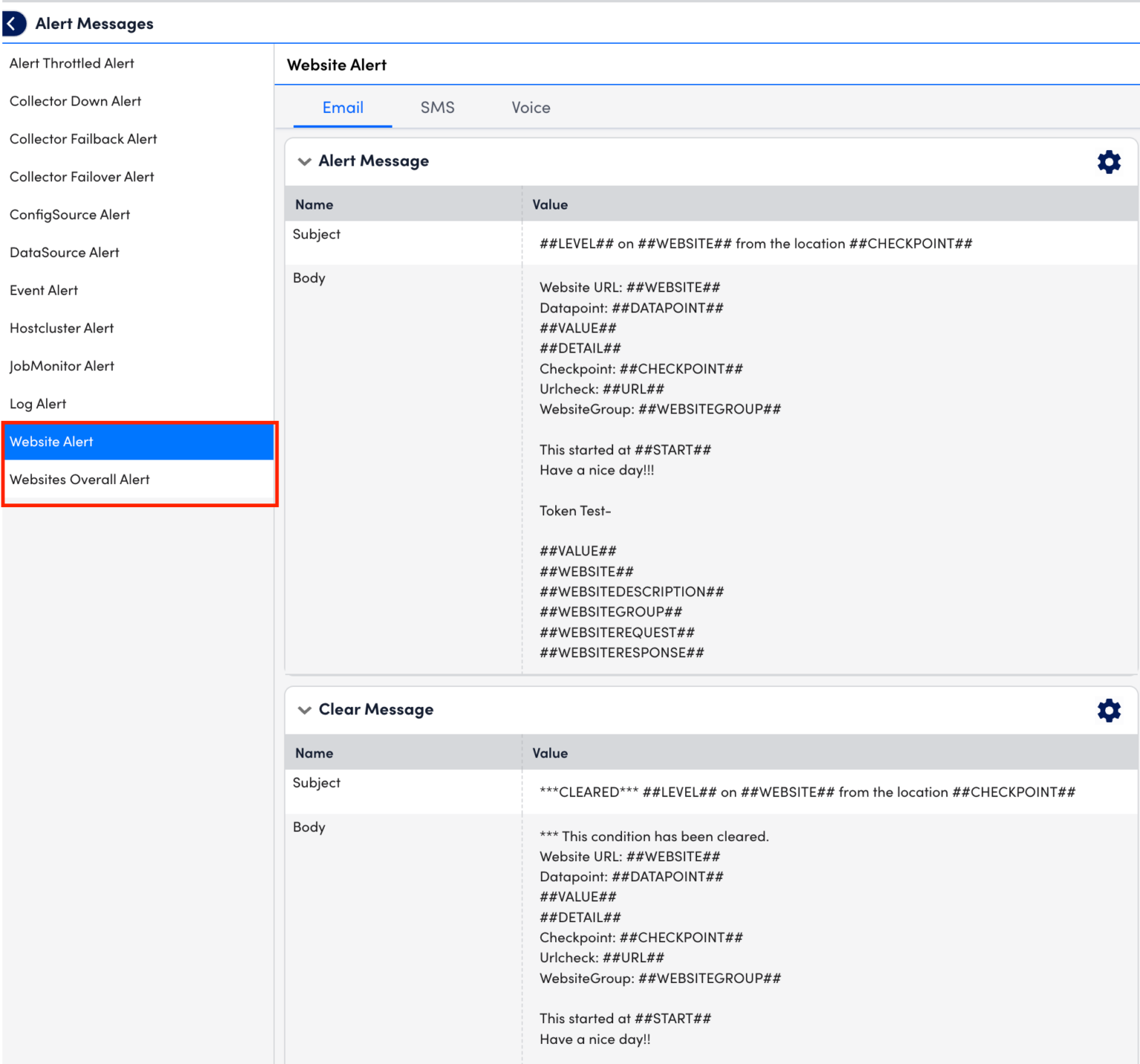 Alerting on Website Data | LogicMonitor