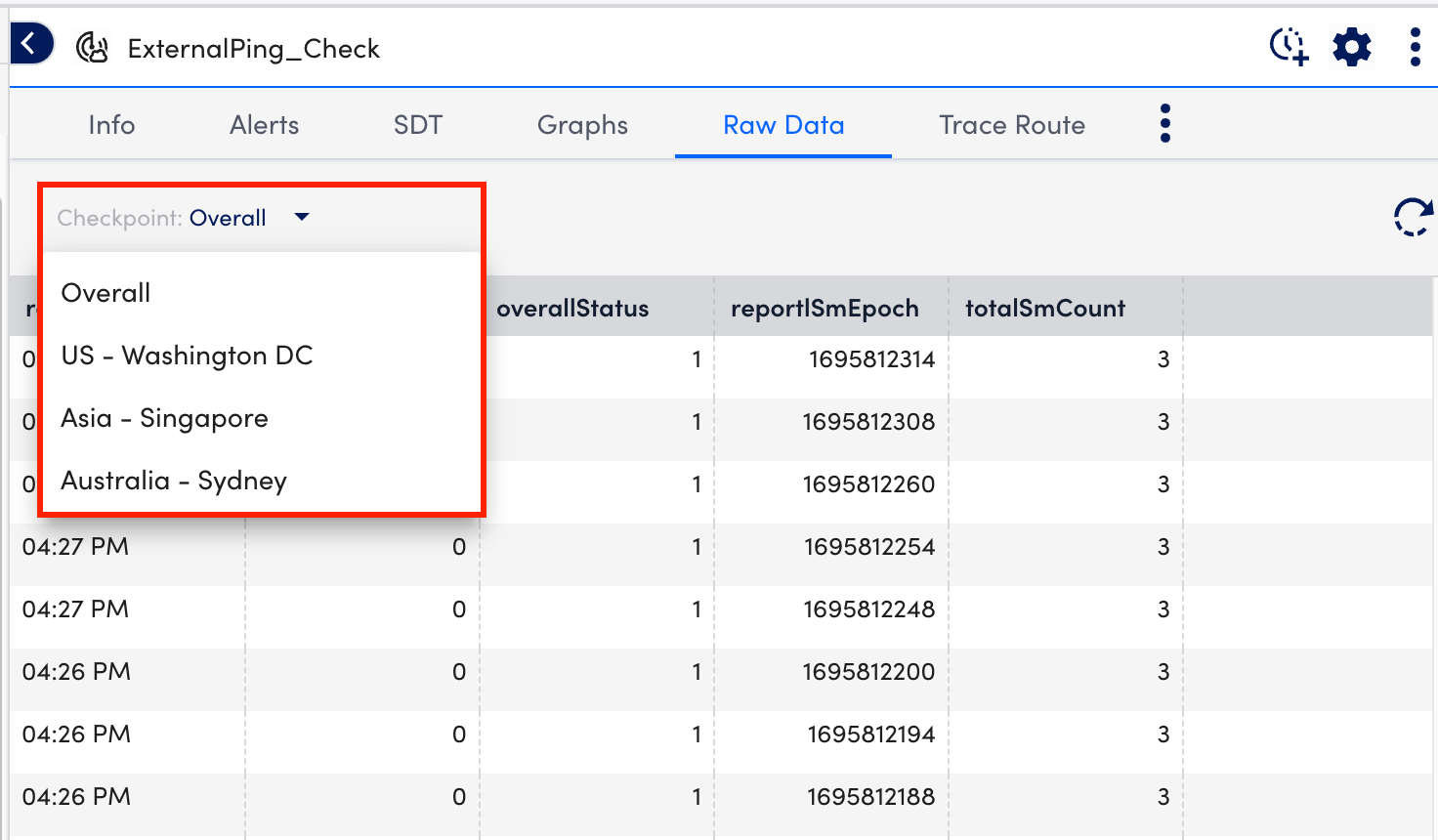 Data Monitored for Websites | LogicMonitor