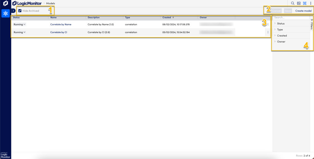 Models Page | LogicMonitor