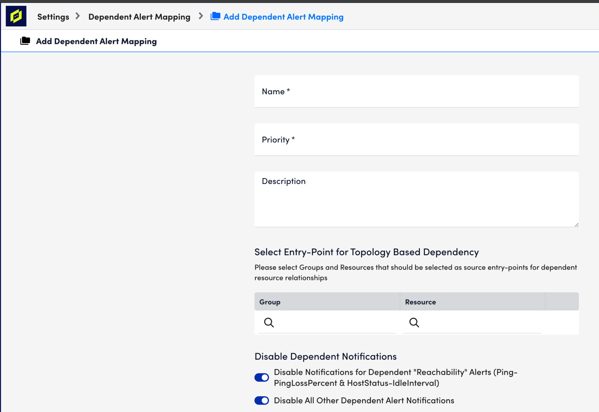 Enabling Dependent Alert Mapping | LogicMonitor
