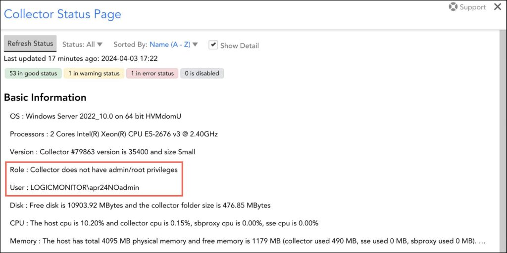 Migrating Windows Collector From Admin To Non Admin User Logicmonitor