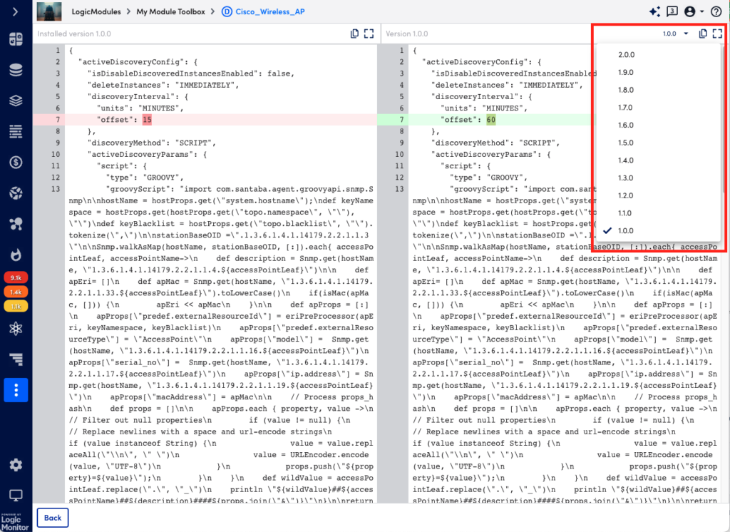 Modules Management | LogicMonitor