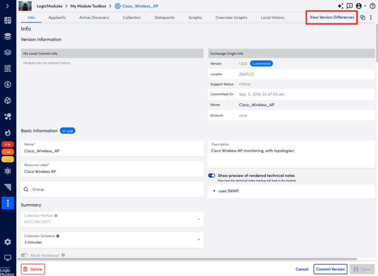 Modules Management | LogicMonitor