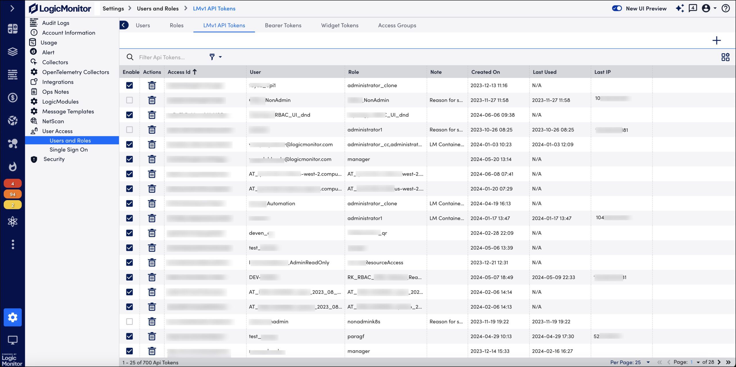 Adding an API Token | LogicMonitor