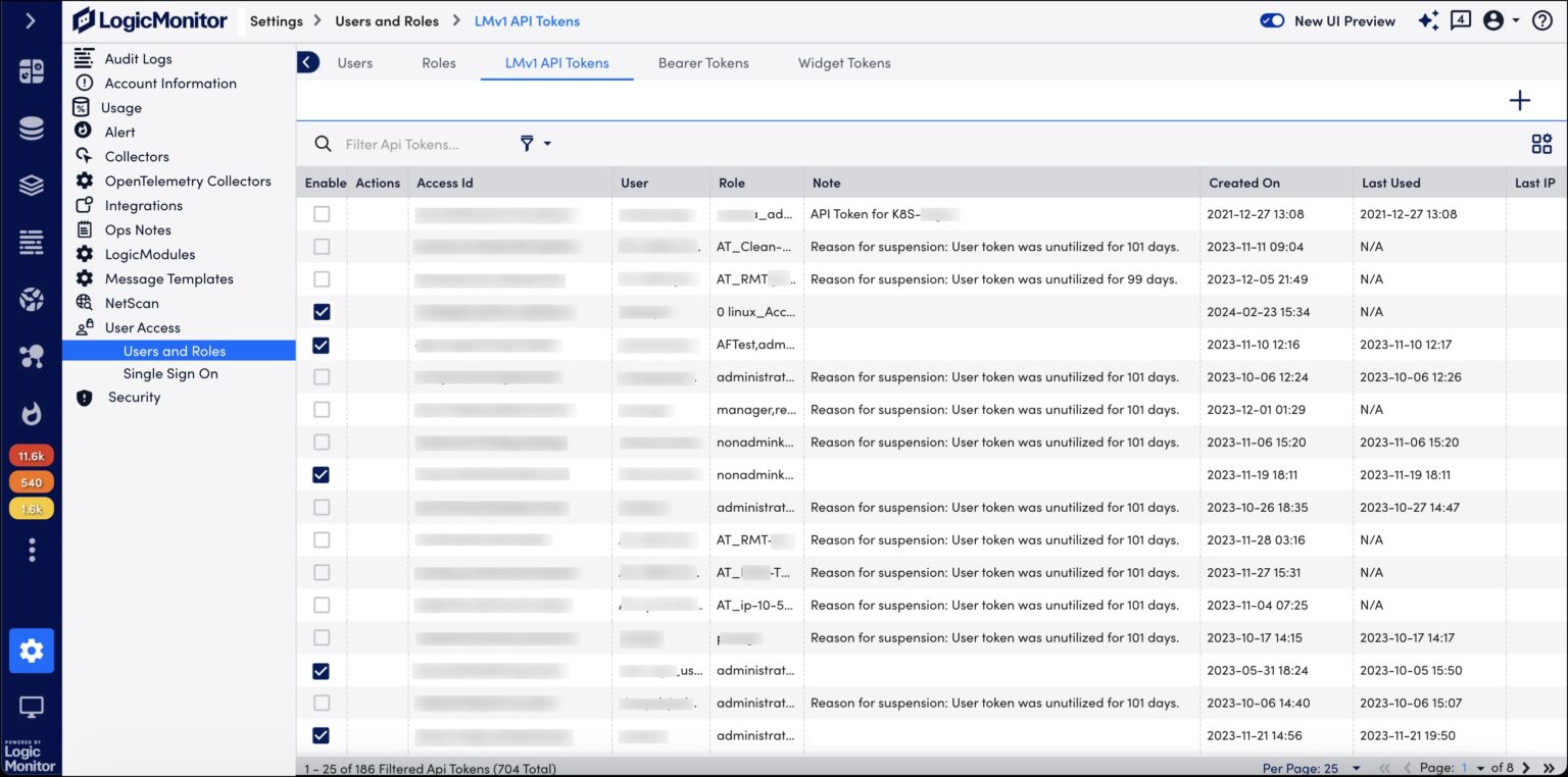 Adding An Api Token Logicmonitor