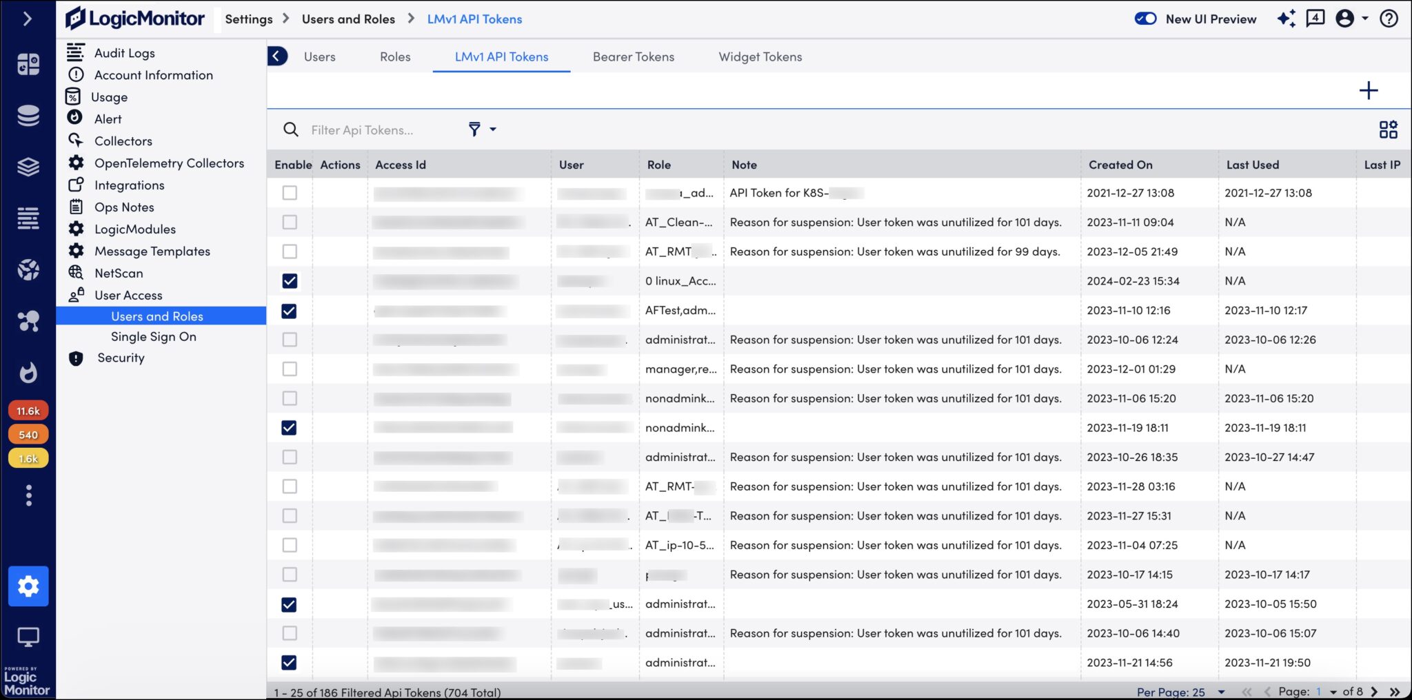 Adding an API Token | LogicMonitor