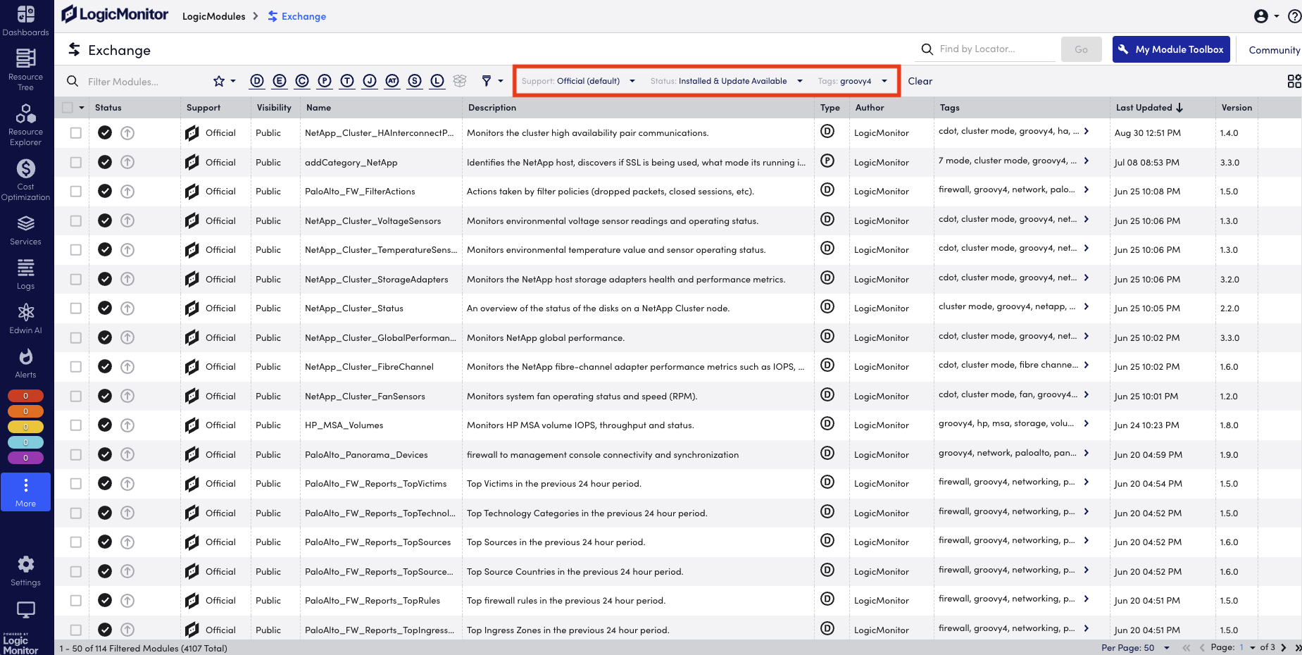 LogicMonitor Provided Modules Groovy 4 Migration | LogicMonitor