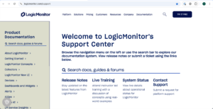 Accessing Support Resources | LogicMonitor
