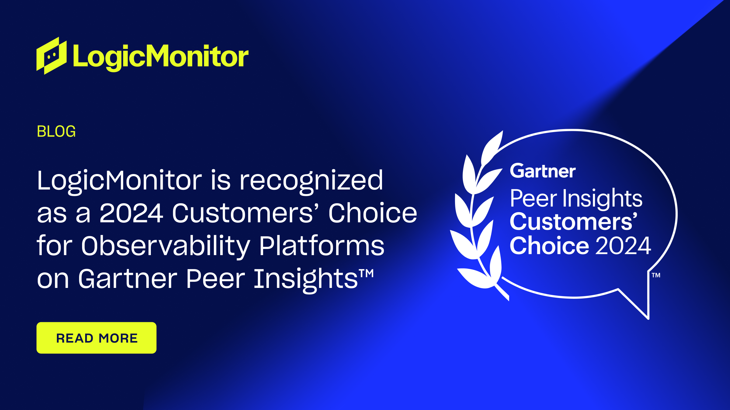 LogicMonitor is recognized as a 2024 Customers’ Choice for Observability Platforms on Gartner ...