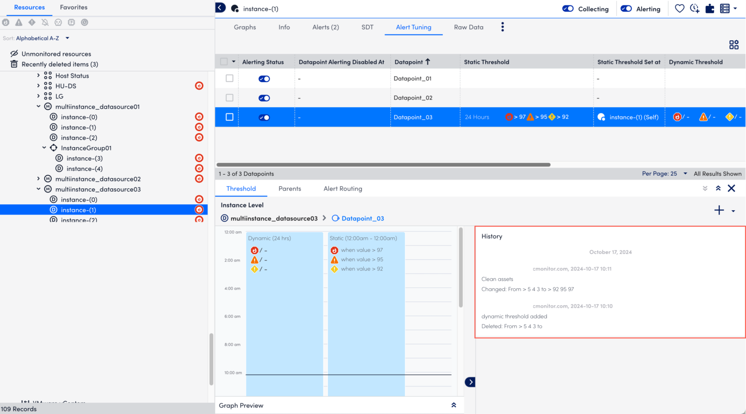 Threshold Management | LogicMonitor