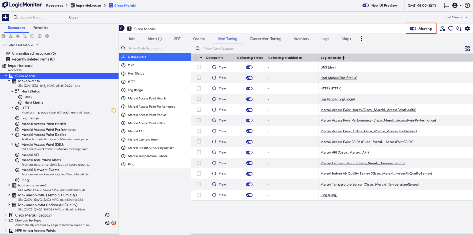 Alert Generation for Resources | LogicMonitor