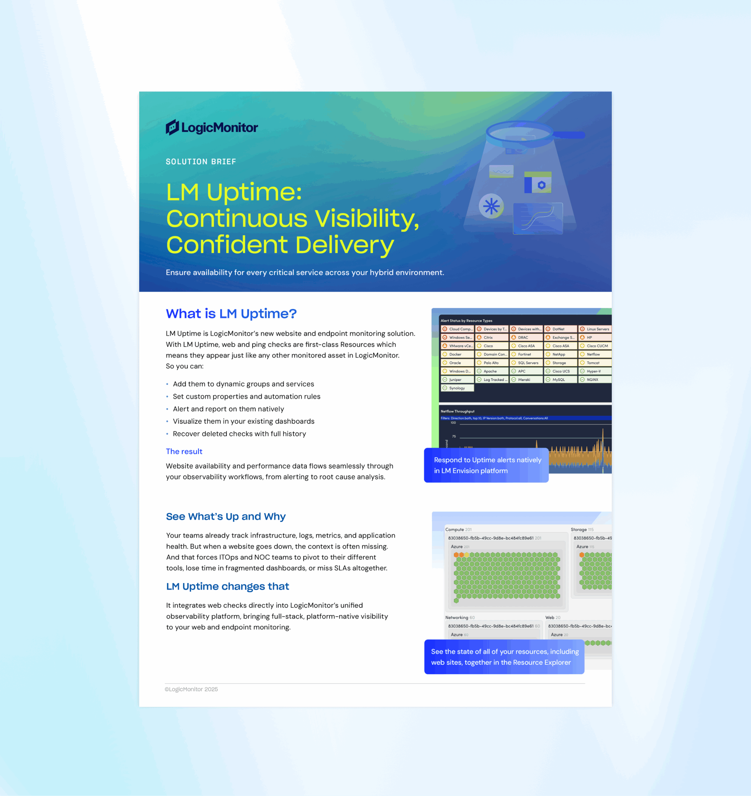 LM Uptime Solution Brief | LogicMonitor
